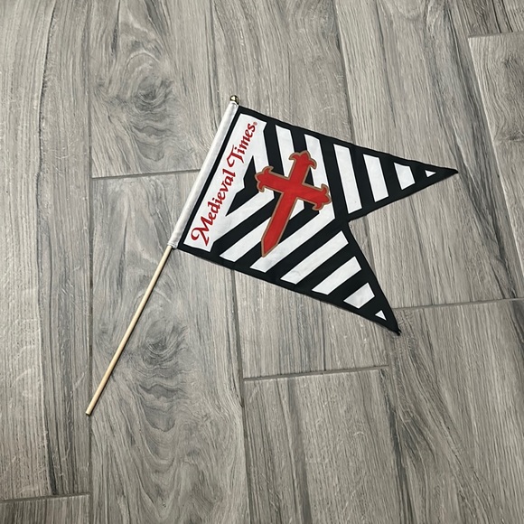 medieval Times | Other | Medieval Times Red Black Stripe Flag | Poshmark